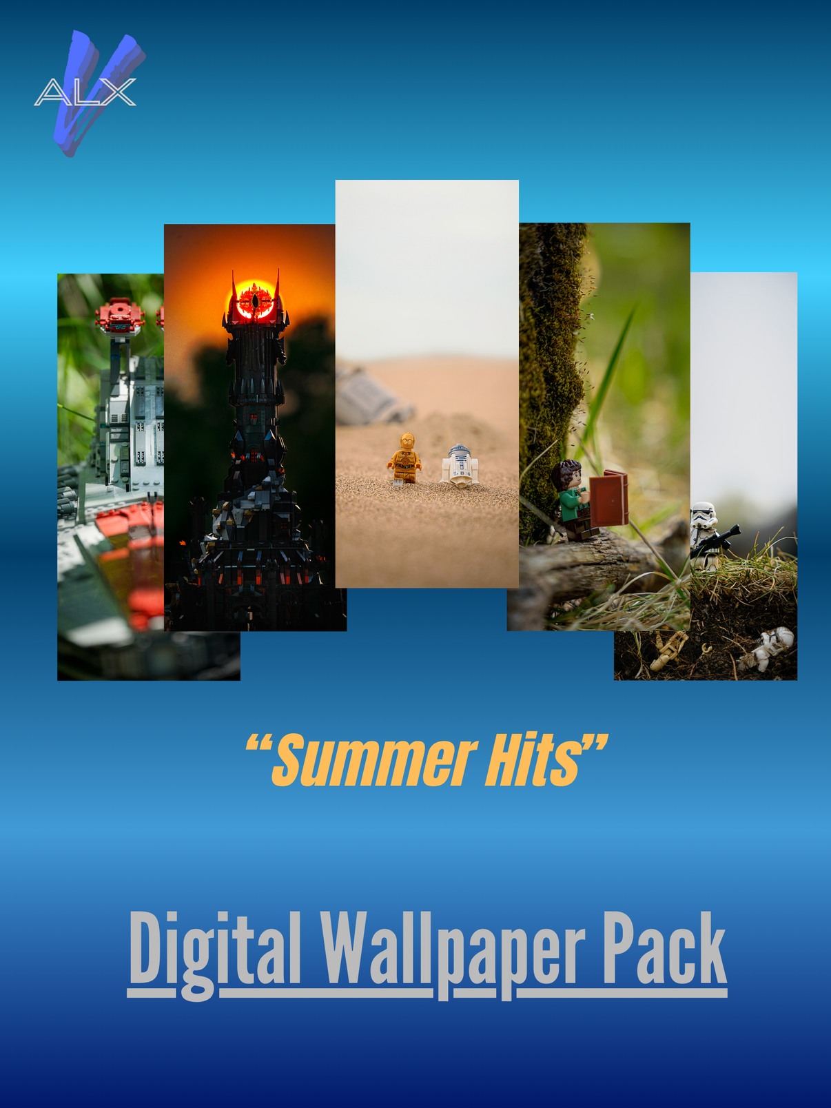 "Summer Hits" - Lego Photography Wallpaper Pack – Alx.Projekt_V